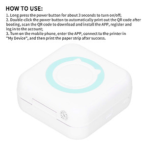 eboxer-1 Portable Mini Thermal Printer, Wireless Pocket Label Note Picture Photo Memo Receipt Paper Printer, with Paper Cable, for Android, for iOS, for Windows, for Cellphone and PC(Green)