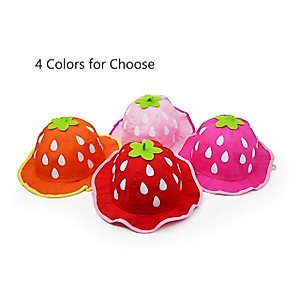 UltraKey Bucket Hat, Fashion Baby Kids Boys Girls Strawberry Cap Toddler Spring Bucket Hat Sun Cap