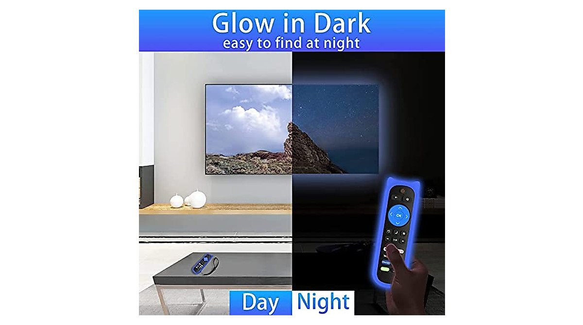 YJYJ Replacement Roku Remote with Glow Case & Fast Response