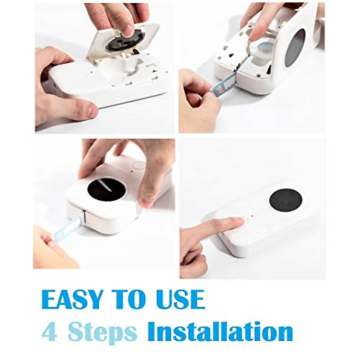 Phomemo Labeler Label Maker,Portable Bluetooth Thermal Label Makers,Compatible for Android & iOS System Gift for Father's Day - Milky White