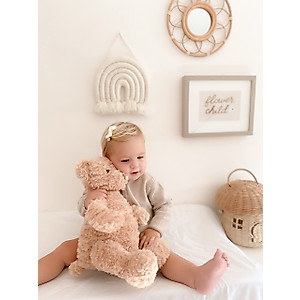 MON AMI Mr. Cuddleworth The Bear Stuffed Animal – 15”, Teddy Bear Plush Gifts for Baby Shower, Cute Plushies for Kids of All Ages