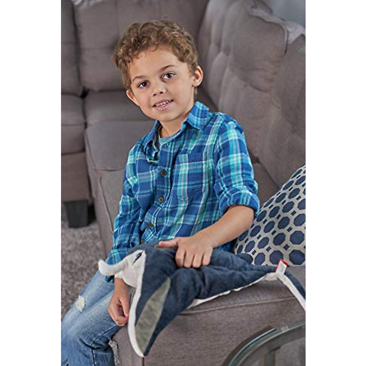 Wild Republic Manta Ray Cuddlekins, Stuffed Animal, 12 inches, Gift for Kids, Plush Toy, Fill is Spun Recycled Water Bottles (22475)