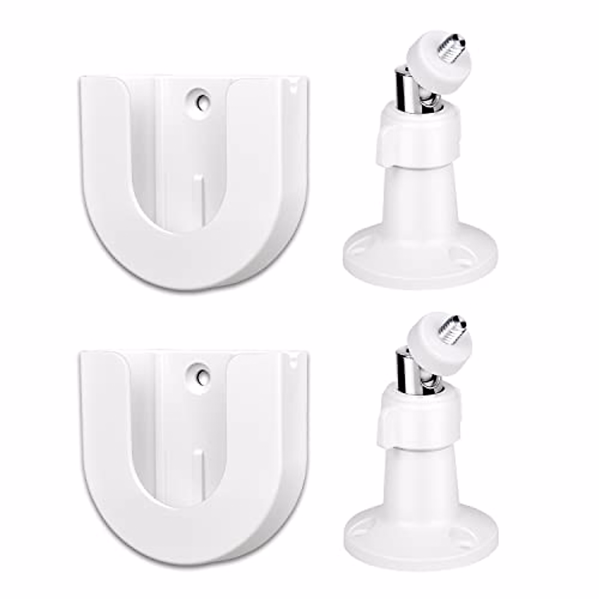 2pack Strong Adhesive Wall Mount +Adjustable Indoor/Outdoor Security Wall Mount Compatible with Arlo Pro/Pro 2/Pro 3/Ultra/Ultra 2,Ring Indoor Cam, eufyCam E/2C
