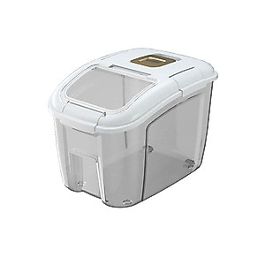 Rice Storage Container, Kitchen Rice Container, Sealed Rice Storage Container, Dog Food Container, Dog Food Storage Container, Rice Dispenser 25 pounds is Suitable for Whole Grains, pet Food