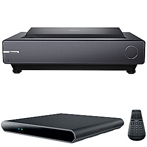 Hisense PX1-PRO 90-130" Ultra Short Throw 4K HDR Laser Projector 2200 LM with Android TV Cord Cutting Bundle with DIRECTV Stream Device Quad-Core 4K Android TV Wireless Streaming Media Player