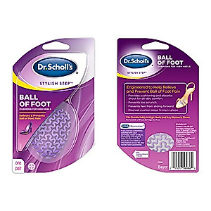 Dr. Scholl's Love Your Heels & Wedges Ball of Foot Cushions for Women, 1 Pair, Metatarsal Pads Women - All-Day Comfort for High Heels - Relieve & Prevent Shoe Discomfort, No Sliding Stopper Pads
