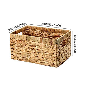 Generic Straw Woven Storage Basket Large Capacity Household Versatile Storage Basket for Housewarming Festive Gift