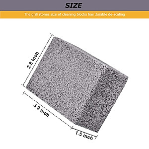 YTFGGY 9 Pack Grill Griddle Cleaning Brick Set, Ecological Grill Cleaning Stone for Removing BBQ Grills, Racks, Flat Top Cookers, Pool