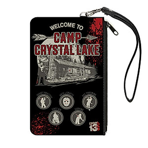 Buckle-Down Women's Zip Wallet Friday The 13th Jason Large, 8" x 5"