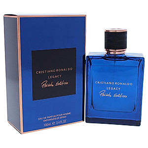 CR7 Cristiano Ronaldo Legacy Private Edition - Bold & Sensual Fragrance For Men - Luxurious, Bold & Sexy Scent - Woody & Warm Aroma - Perfect For A Romantic Evening - Long Lasting - 3.4 Oz EDT Spray