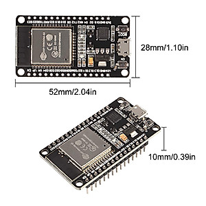 DORHEA 5PCS ESP32 ESP-32S WiFi Development Board Unassembled NodeMCU-32S Microcontroller Processor Integrated Chip CP2102 Compatible with IDE