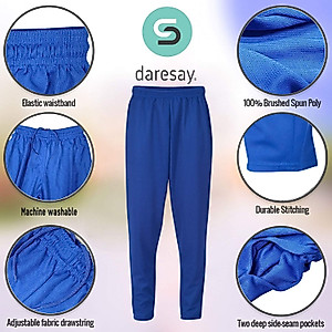 DARESAY 3 Pack: Men’s Athletic Pants with Pockets, Mens Sweatpants, Workout Pants for Men with Pockets (Up to 3XL)