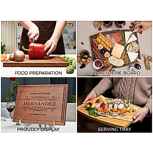 Straga Handmade Chopping Block Personalized State Silhouette Design #602-Wedding & Anniversary Gift for Couples-Housewarming & New Home Closing Present- Appreciation-Gift for Parents-Wife-Husband