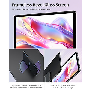 UPERFECT Y Portable Monitor Freestanding Touchscreen, 15.6''FHD 1080P IPS Screen with Adjust Kickstand, 2000:1 Contrast Ratio, 100% sRGB w/Standard HDMI/USB 3.0/Type C, Built-in Speaker/Ambient Light