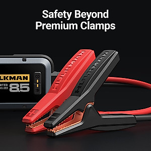 Hulkman Alpha85,Space Gray,2000A 74Wh Smart Jump Starter,12V Portable Car Battery Booster with 3.3" Display,USB-C Power Pack,5-Mode Flashlight,Jumper Cables for up to 8.5L Gas/6.0L Diesel