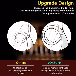 YOXSUNY Wine Decanter Upgraded Swan wine Decanters 1.7L Hand-Blown Crystal Carafe-Enhances Red Wine Flavor, Lead-Free & Elegant Design,Gift for Wine Connoisseurs.