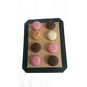 Premium Non Stick Silicone Baking Mats Quarter Sheet Toaster Oven Liner Small,Set Of 2 Mats (Size 8.5" - 11.5")