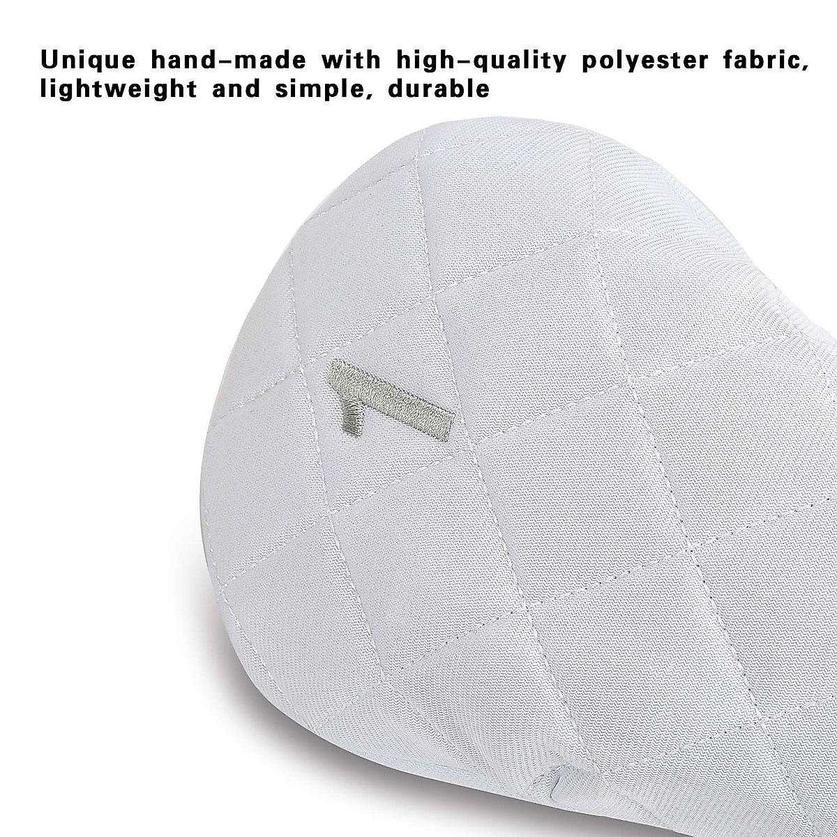 YuEagleSky Golf Head Covers Driver Fairway #3#5 USA Flag for Club Men Women (White)