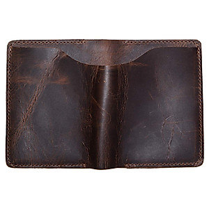 Hide & Drink, Leather Large Card Holder, Holds Up to 16 Cards Plus Flat Bills/Money Organizer/Cash/Case/Pouch, Handmade Includes 101 Year Warranty :: Bourbon Brown