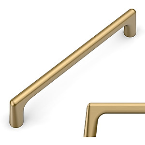 Amerdeco 10 Pack Champagne Bronze Cabinet Pulls 5 Inch(128MM) Hole Centers Kitchen Cabinet Handles Hardware Kitchen Handles for Cabinets Cupboard Handles Drawer Pulls ZH0041