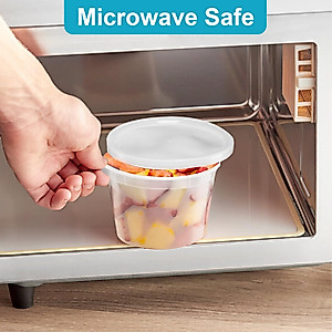 Fonteme 64 oz Deli Plastic Food Storage Containers with Lids – 12 Sets | Microwave, Freezer, and Dishwasher-Safe Meal Prep Containers | Stackable, Leak-proof Containers for Securely Food Storage…