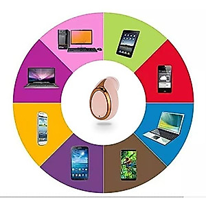 AIYIBEN Wireless Headphones Portable Bluetooth Single Earbuds Smallest Cordless Hands-Free Mini Earphones Headset with Mic & Noise Reduction for Phones (Skin)