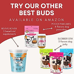 BUDDY BUDDER Bark Bistro Company, Begging Bacon, 100% Natural Dog Peanut Butter, Healthy Peanut Butter Dog Treats, Stuff in Toy, Dog Enrichment, Pill Pocket for Dogs, Made in USA, (17oz Jars)