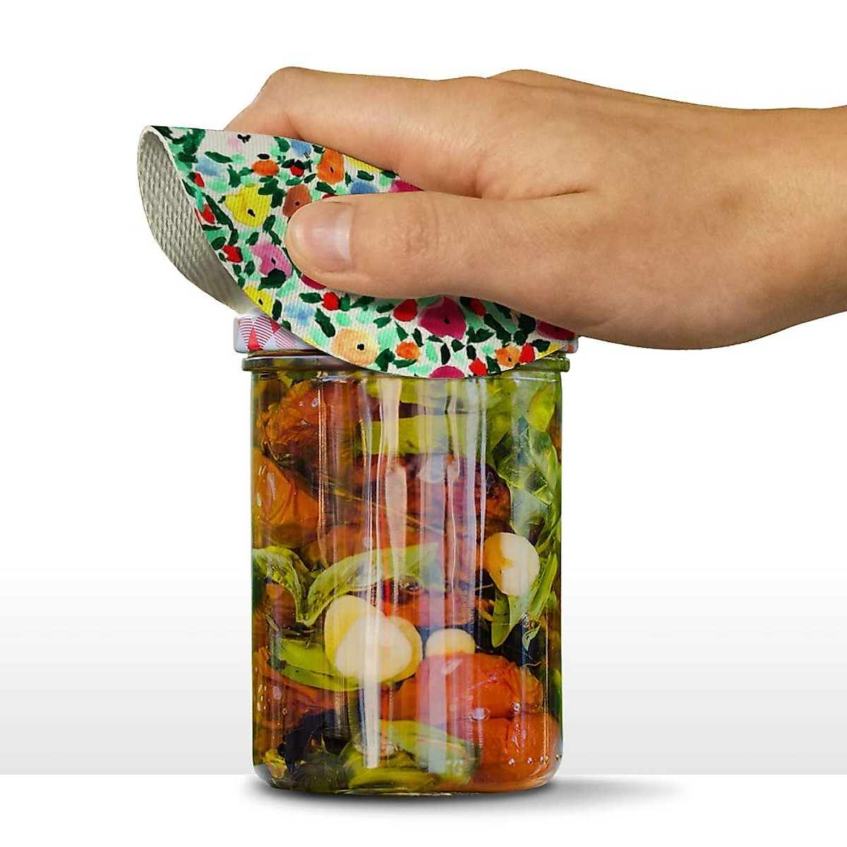 Flower Garden Round Rubber Non-Slip Jar Gripper Lid Opener