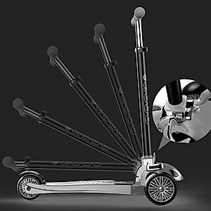 Ygqtbc Scooter for Kids 3 Wheel Kick Scooter for Toddler Girls Boys, Lean to Steer, 4 Adjustable Height, Light Up Wheels for Children Ages 2-16