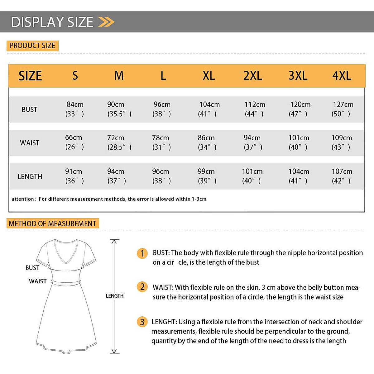 ENLACHIC Women's Traditional Aztec Print V Neck Short Sleeve A-line Swing Midi Dress,Yellow African Aztec,3XL