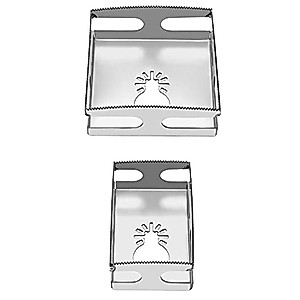 QWORK Square Slot Cutter, 2 Pcs Steel Sleeve Slotting Knife Square Rectangular Milling Cutter Engraving, One Step Hole Cutting Tool for Carving Milling Sheetrock/Wood/Drywall/Voltage Box