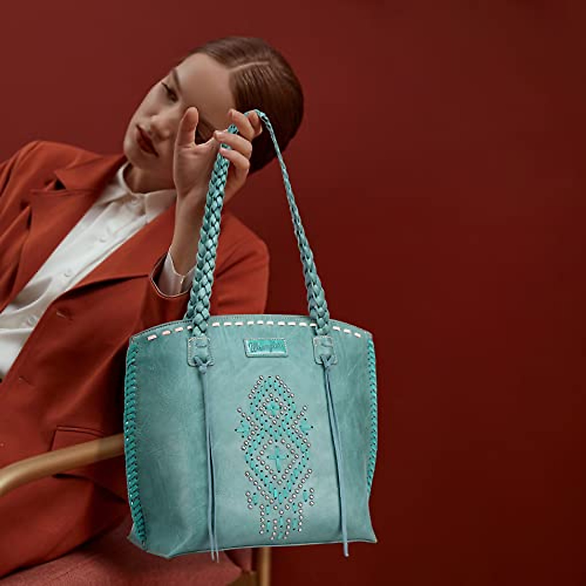 Montana West Wrangler Purses and Handbags for Women Top Handle Ladies Shoulder Bag