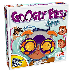 Googly Eyes Spin - The Classic Googly Eyes Family Drawing Game with Crazy, Vision-Altering Spinning Glasses by Goliath, Multi Color