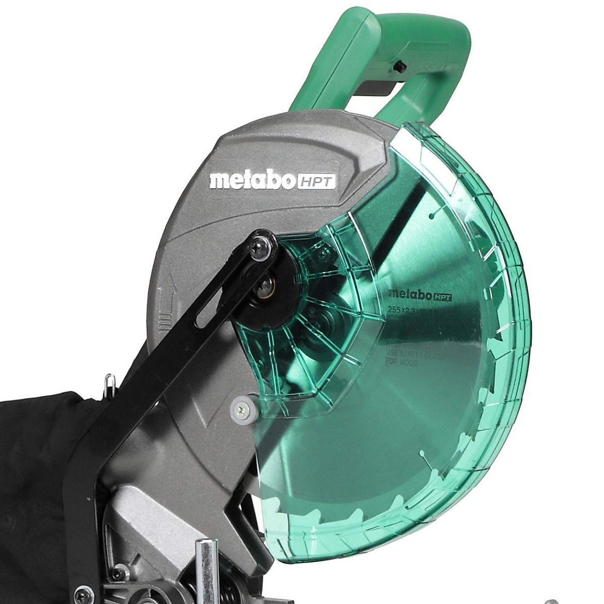 Metabo HPT | Compound Miter Saw | 10-Inch | Single Bevel | 15-Amp Motor | 0-52° Miter Angle Range | 0-45° Bevel Range | Large Table | 10" 24T TCT Miter Saw Blade | C10FCGS