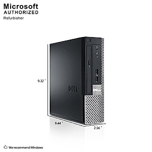 Dell OptiPlex 990 USFF Desktop Computer PC, Intel Quad Core i7-2600S up to 3.8GHz, 16G DDR3, 256G SSD, WiFi, BT, DP, VGA, Windows 10 Pro 64 Bit-Multi-Language Supports English/Spanish/French(Renewed)