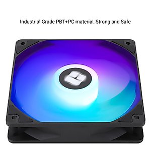 Thermalright TL-C12C-S CPU Fan 120mm ARGB Case Cooler Fan, 4pin PWM Silent Computer Fan with S-FDB Bearing Included, up to 1550RPM Cooling Fan