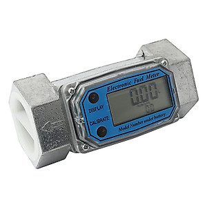 hokojix 10-100gpm 38-380L/Min Liquid ater for Flow Meter Portable Electronic Digital Flowmeter Oil Flowmeter for