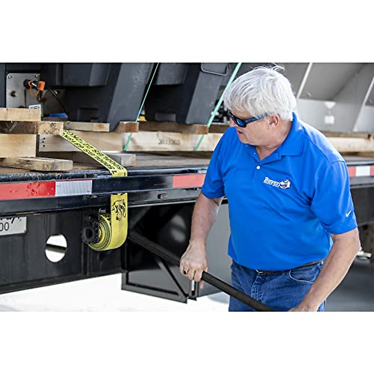 Buyers Products 1903065 Combination Winch Bar, 40" Black Powder Coated Carbon Steel, Designed for Use with Steel Trailer Winches