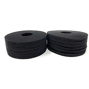RSG TODAY Black Plastic Glass Rimmer and Margarita Salter 12pk Replacement Sponge
