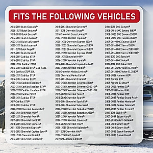 Replacement TPMS Sensor Set of 4 - Compatible with Buick, Cadillac, Chevrolet, GMC, Hummer, Pontiac, Saab, Saturn - Replaces 13598772, 974-009, 13598771-315mhz - Tire Pressure Monitoring System
