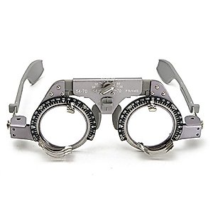 CGOLDENWALL Adjustable Trial Frame Optical Trial Lens Frame PD 54-70mm Pure Titanium Optical Titanium Optic Trial Eye Optometry Lens Frame Test Optician TF-BT