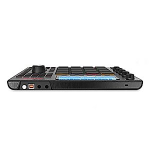 Akai Professional MPC Studio Black | Ultra-Portable MPC With MPC Software (Download), USB Power, LCD Screen, Touch Sensitive Encoders, Brushed Aluminium Body & Data Dial