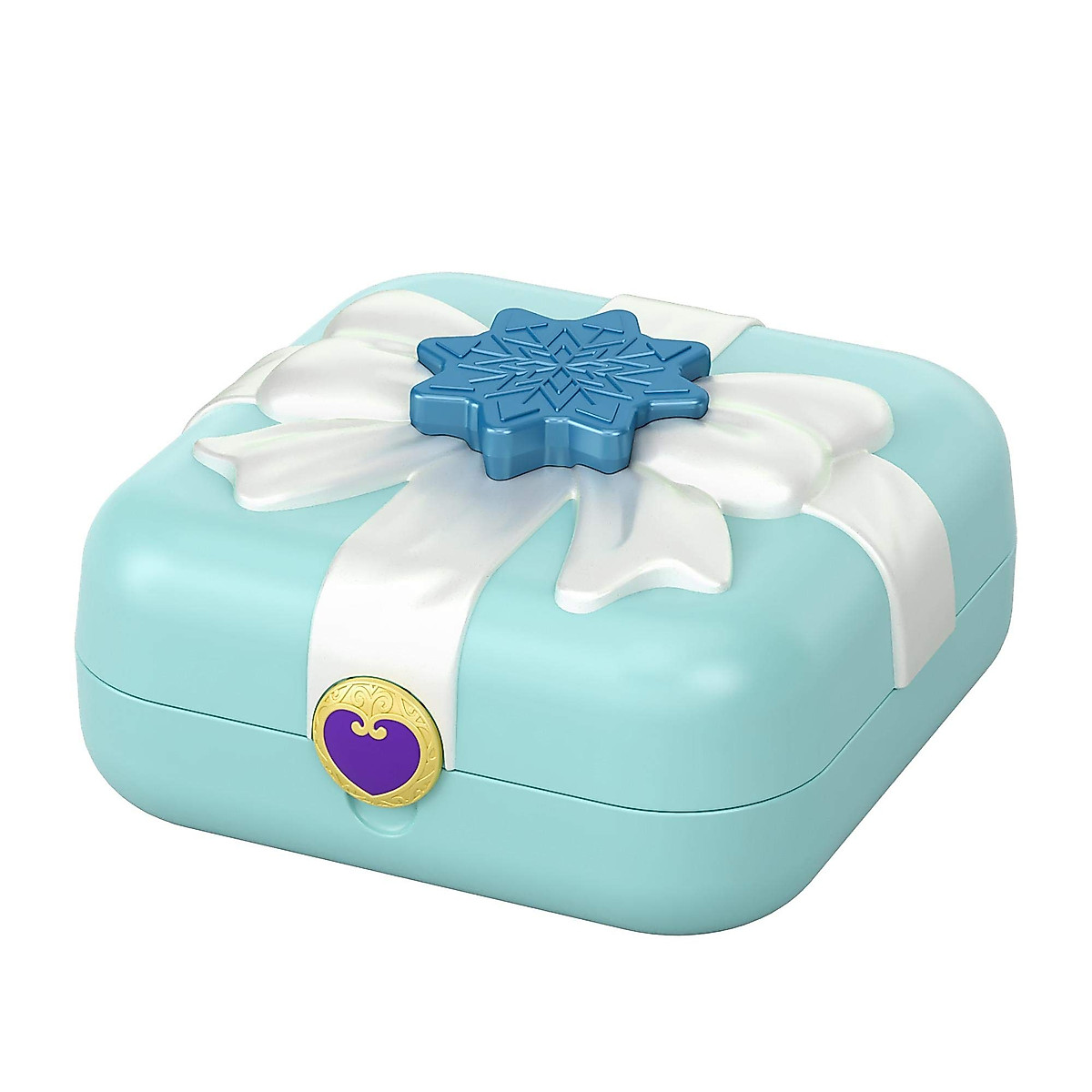 Polly Pocket Hidden Hideouts Frosty Fairytale Compact: 3 Hidden Hideouts, 3 Hidden Reveals, 3 Accessories, 1 Micro Polly Doll & Sticker Sheet