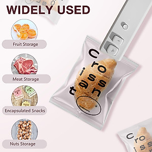 Mini Bag Sealer, 2024 Upgrade USB rechargeable Bag Sealer 2 in 1 Bag Sealer and Cutter Magnetic USB Rechargeable Mini Sealing Machine Heat Seal Tool for Plastic Bags,Snack Bags((Gray)