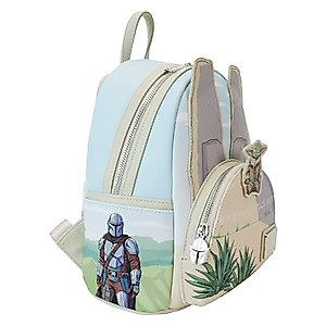 Loungefly The Mandalorian Grogu Stone Glow in the Dark Mini-Backpack, Amazon Exclusive