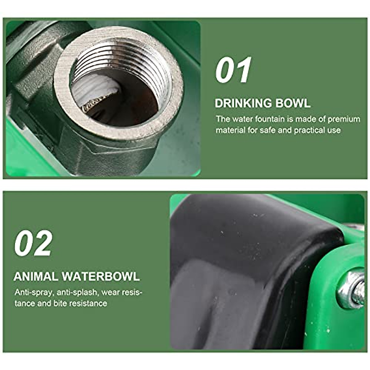 balacoo Automatic Livestock Waterer Bowl Horse Cattle Drinking Water Bowl Water Fountain Livestock Drinking Tools