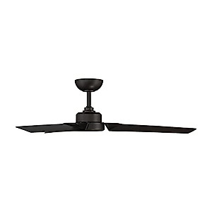 Roboto Smart Indoor and Outdoor 3-Blade Ceiling Fan 52in Oil Rubbed Bronze with Remote Control works with Alexa, Google Assistant, Samsung Things, and iOS or Android App