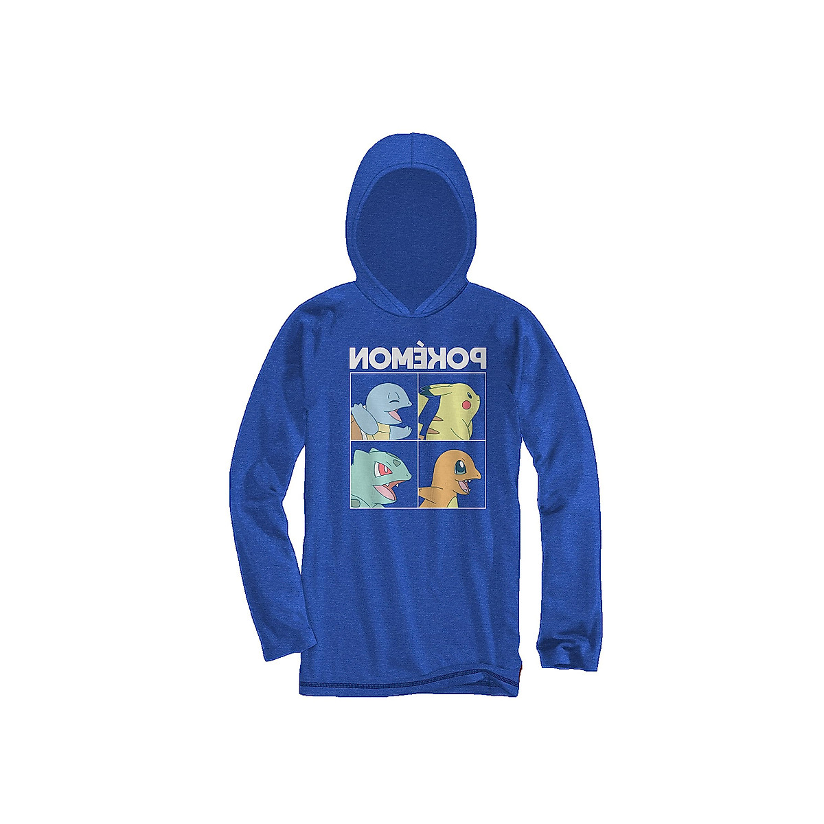 Pokemon Boys Charizard Long Sleeve T-Shirt for Little and Big Boys Sizes XS-2XL Royal Heather