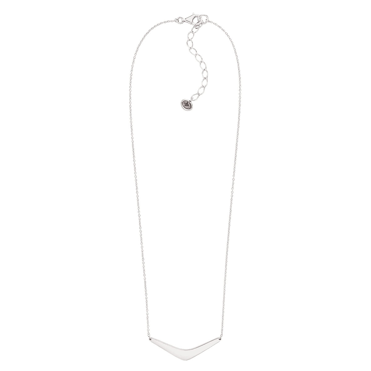 Silpada Compressed Turquoise Necklace in .925 Sterling Silver, Jewelry Gift Ideas for Women, Reversible Boomerang', 16" + 2"