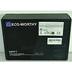 ECO-WORTHY 40A MPPT Solar Charge Controller 12V/24V DC Input & Digital OLED Display & Temp Sensor & Negative Ground, 99% Charging Efficiency Solar Regulator for Lithium, Sealed and Flooded Battery